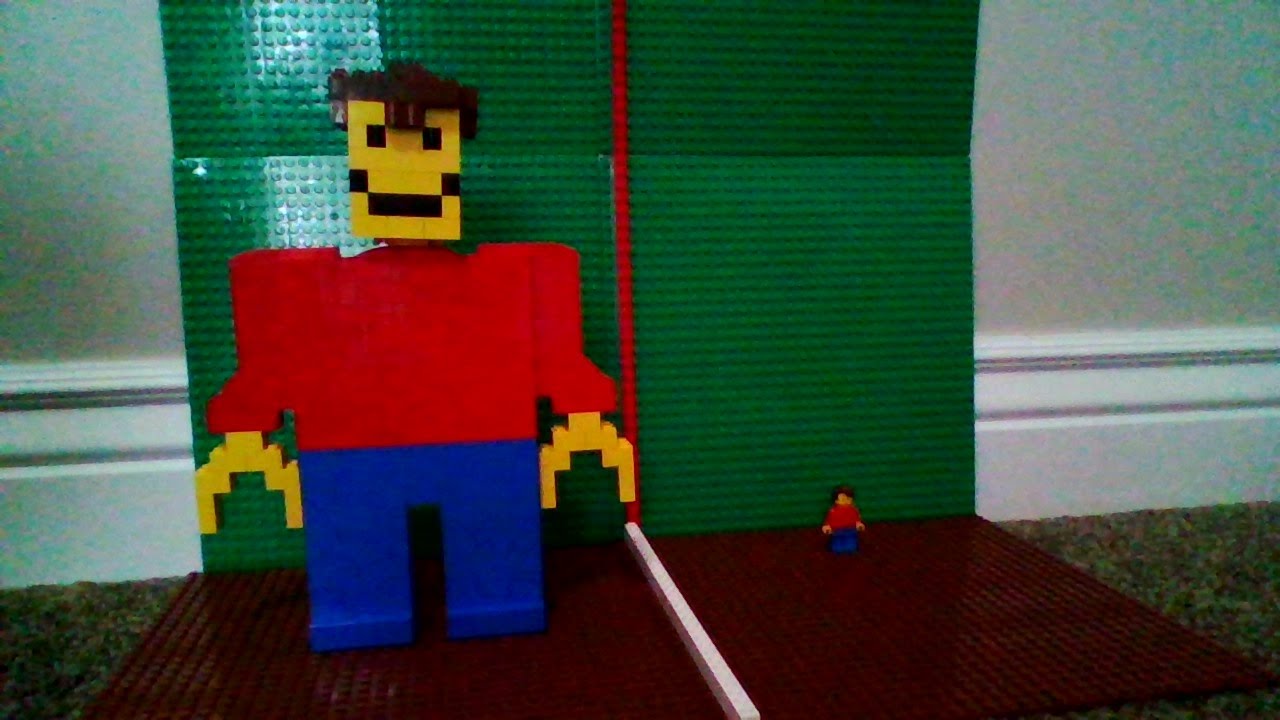 LEGO minifigure steps on the brick! - YouTube