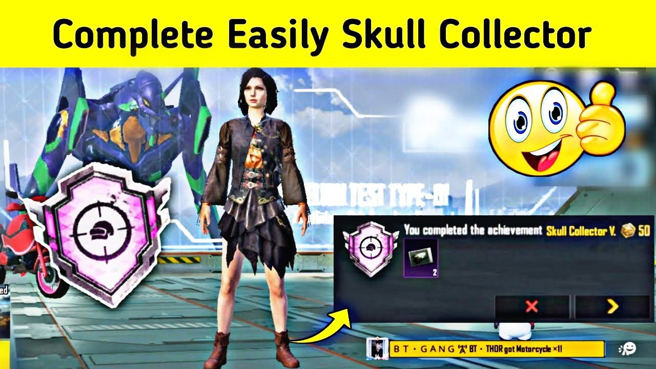 Complete Easily Skull Collector Achievement In Bgmi / Pubg Mobile | How ...