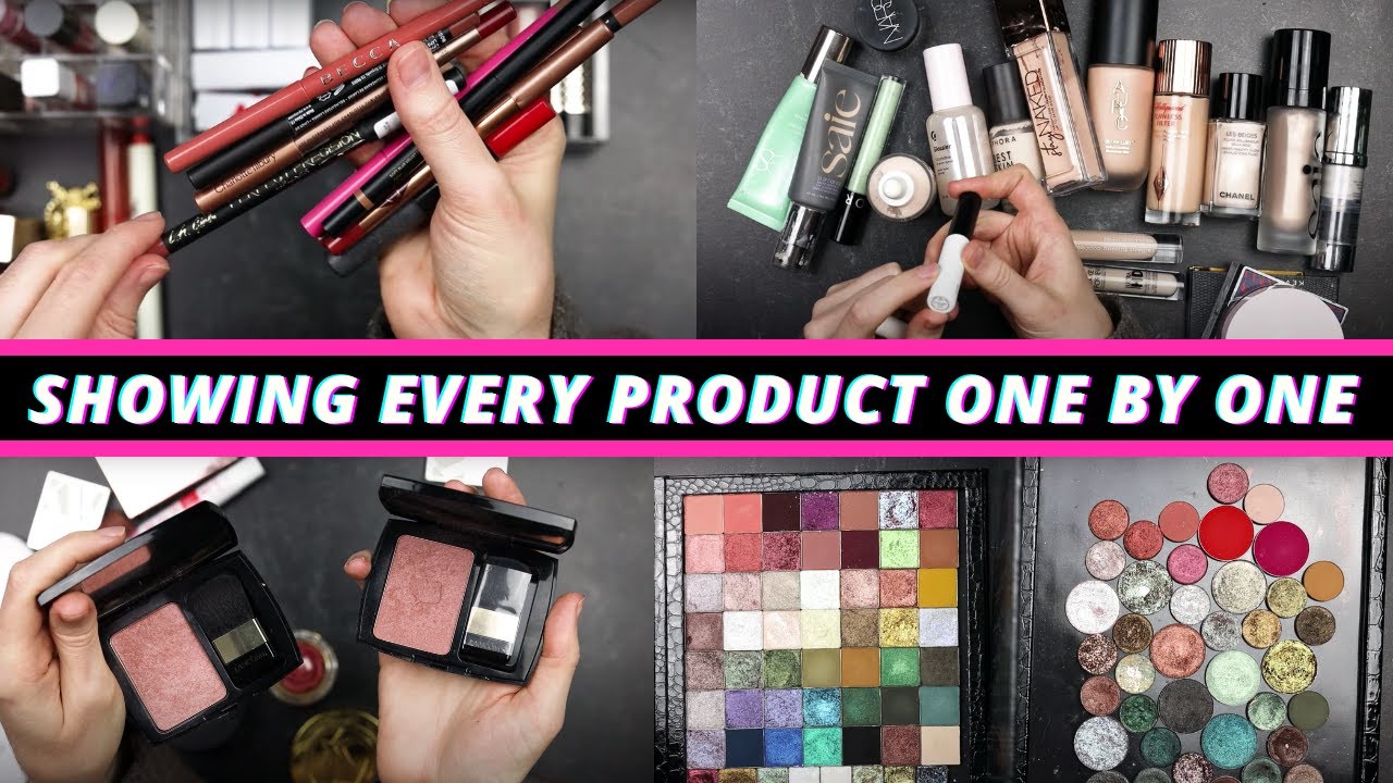 ALL MY MAKEUP IN ONE VIDEO! FULL MAKEUP COLLECTION TOUR/INVENTORY ...