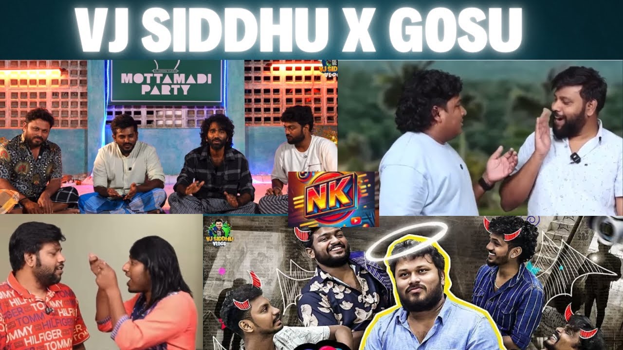 VJ Siddhu X GOSU Meme Video #vjsiddhuvlogs #paavangal #parithabangal # ...