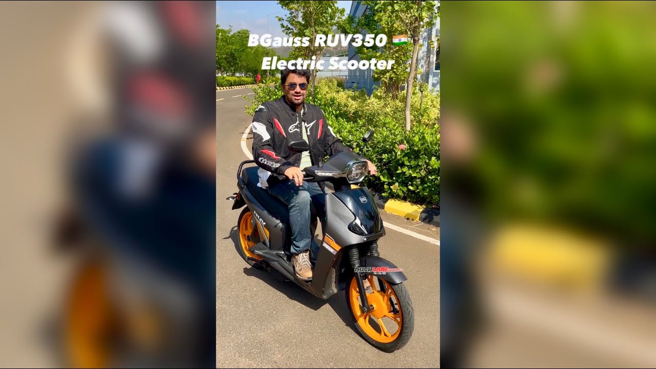 New BGauss RUV 350 Electric Scooter - First Look - YouTube