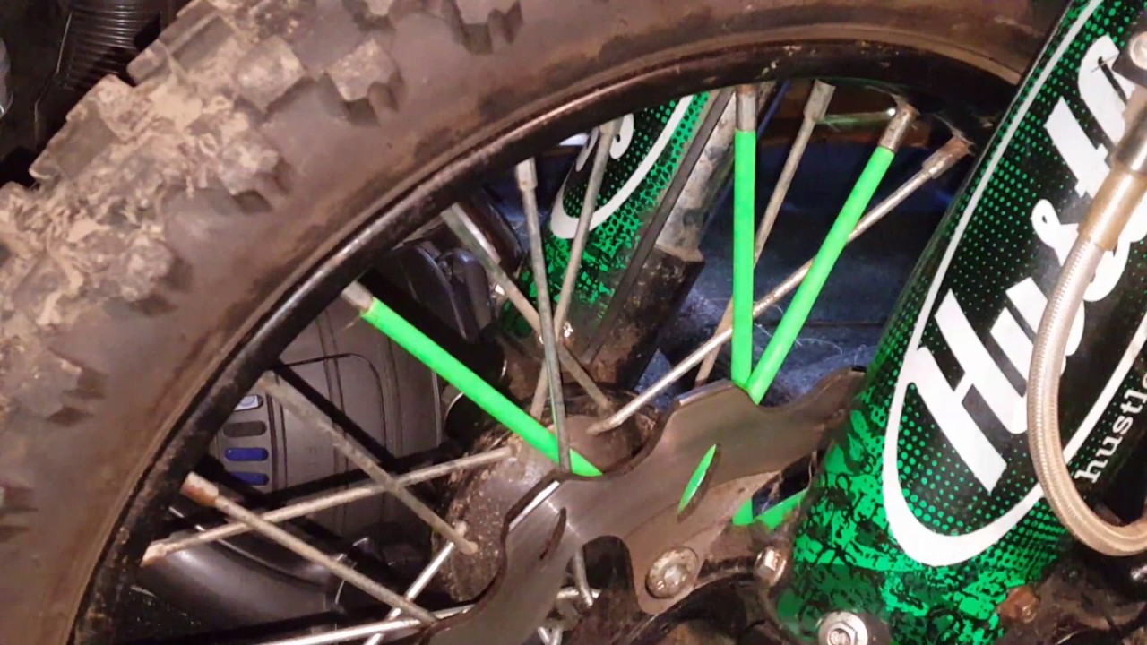 HOW TO SPOKE WRAP YOUR DIRT BIKE OR PIT BIKE - YouTube