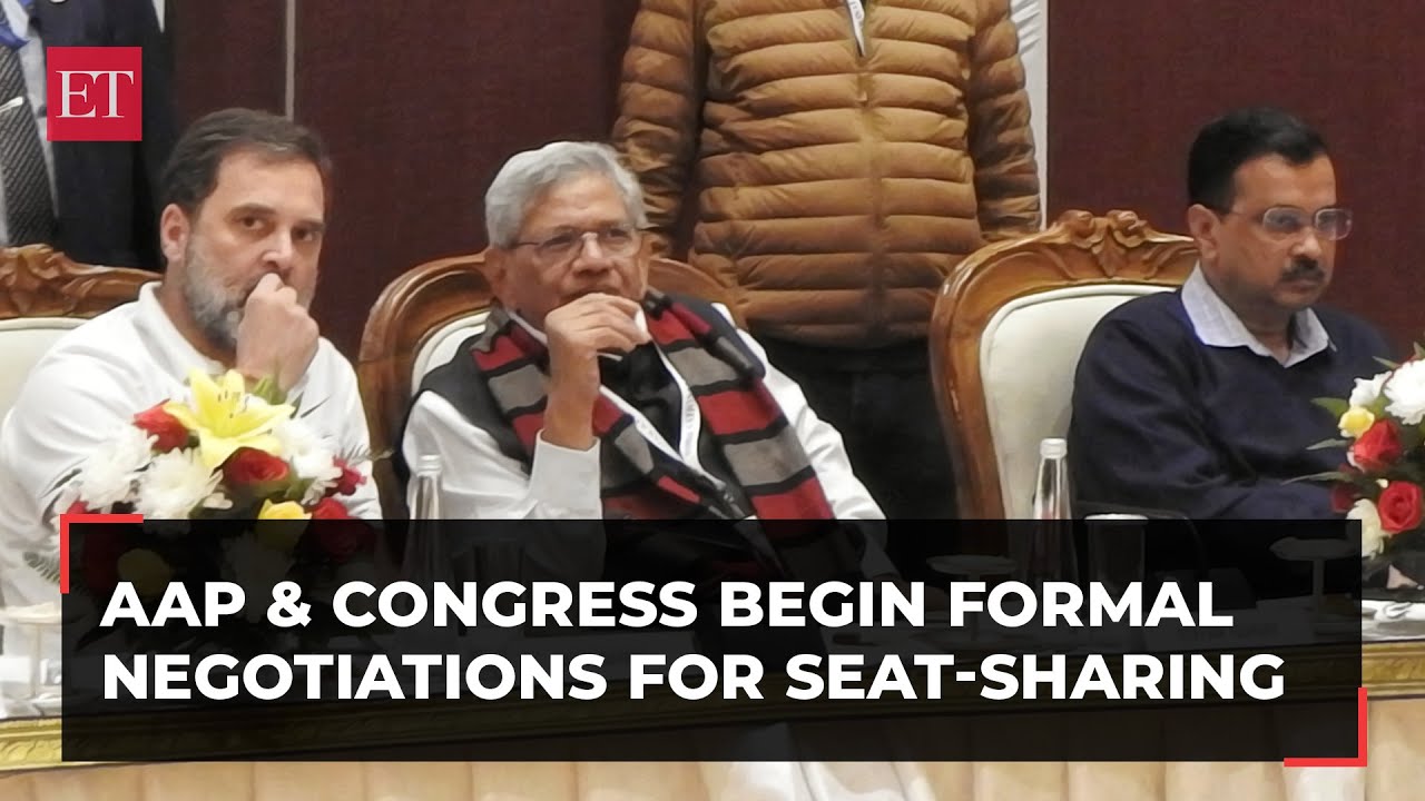 AAP and Congress begin formal negotiations for seat-sharing in Punjab ...