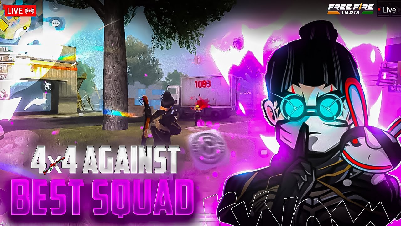 LIVE ON 🔴 DAY 1 🏆 MY SQUAD VS BEST SQUAD🎯 !! 🤍 RYNOXX LIVE 🤍 - YouTube