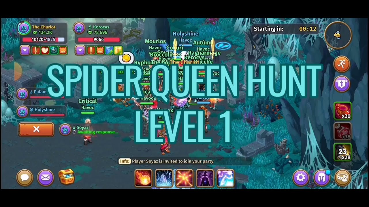 Skylore Spider Queen Hunt level 1 - YouTube