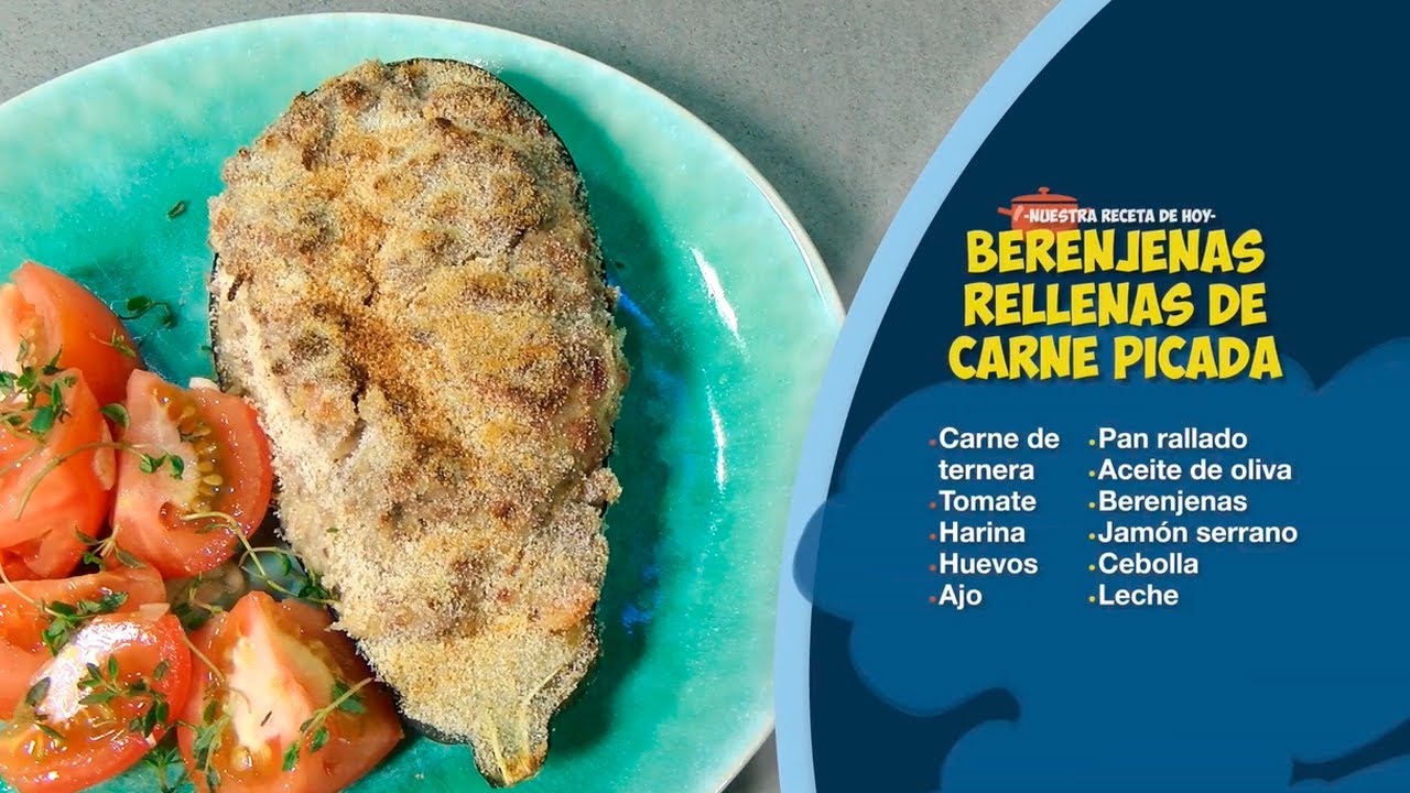 #AlAlimón 45. Receta de BERENJENAS rellenas de carne molida, junto Felo ...