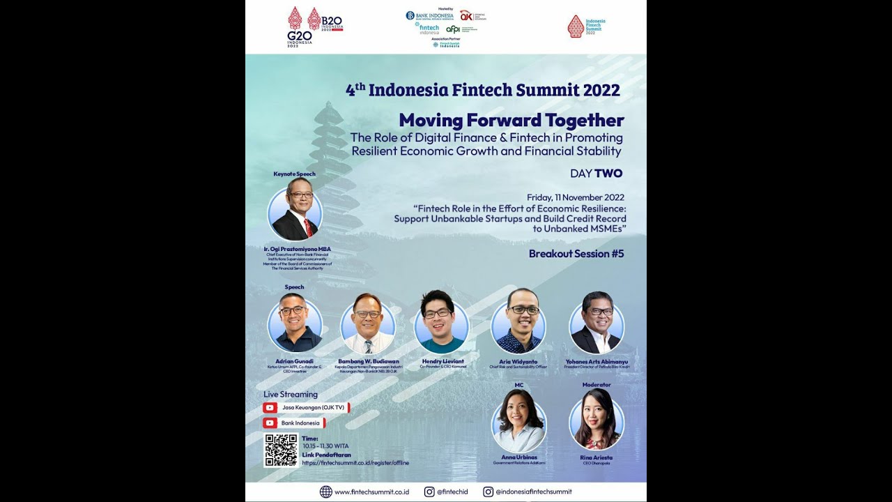 Indonesia Fintech Summit 2022 - Breakout Session Fintech Lending (Day 2 ...
