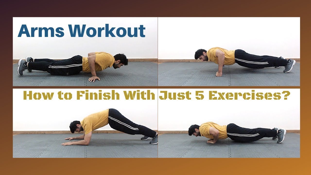 Intense Arms Workout: 5 Arms Exercises | Home Workout | Day 89 - YouTube