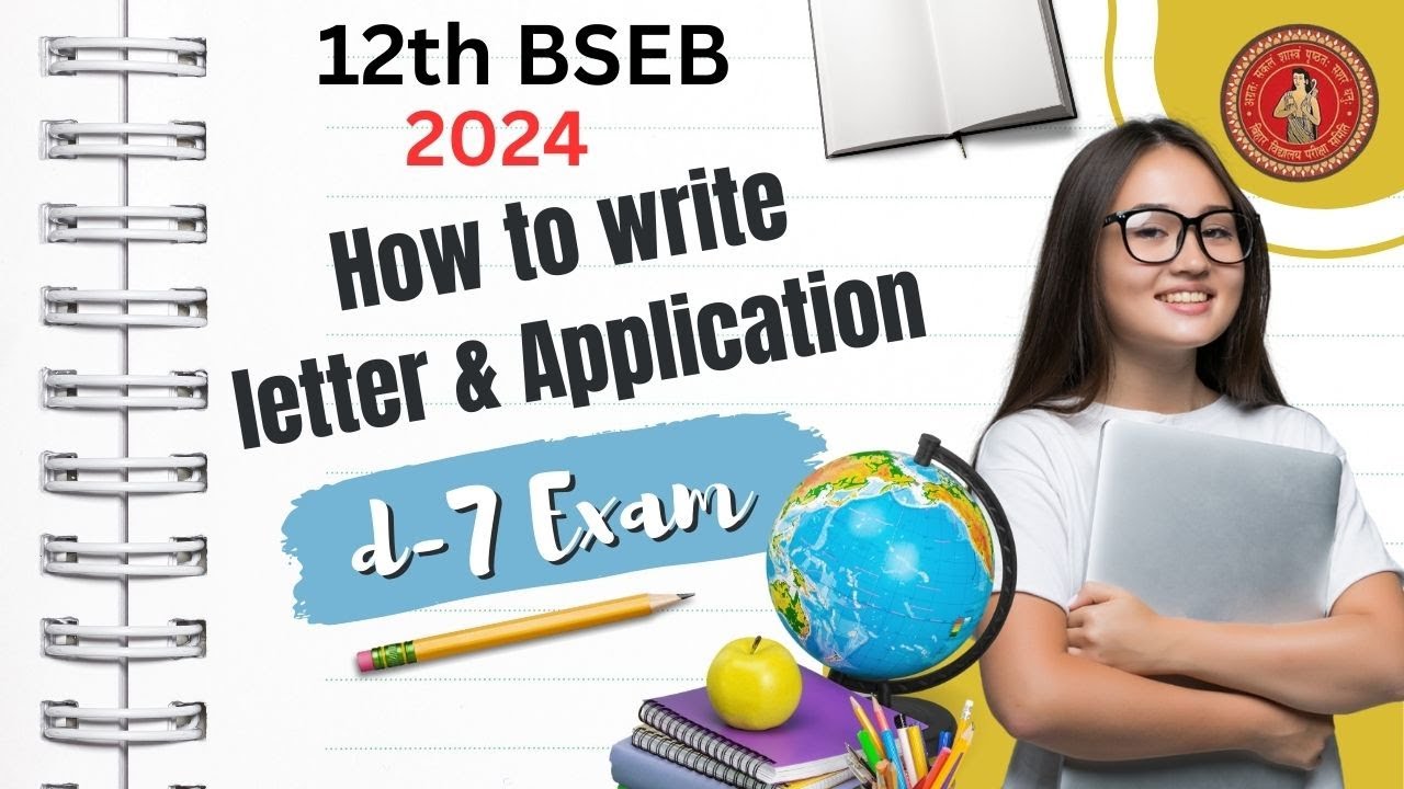 How to write letter and Application in English || BSEB 12th 2024 Board ...