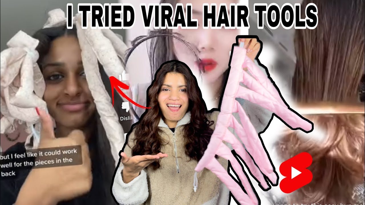 I TRIED WEIRD HAIR TOOLS THAT’S ACTUALLY WORKS, VIRAL HAIR TOOLS ON ...