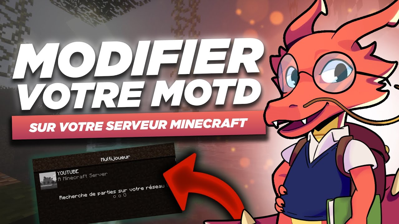 Comment modifier votre MOTD sur votre serveur minecraft ? - YouTube