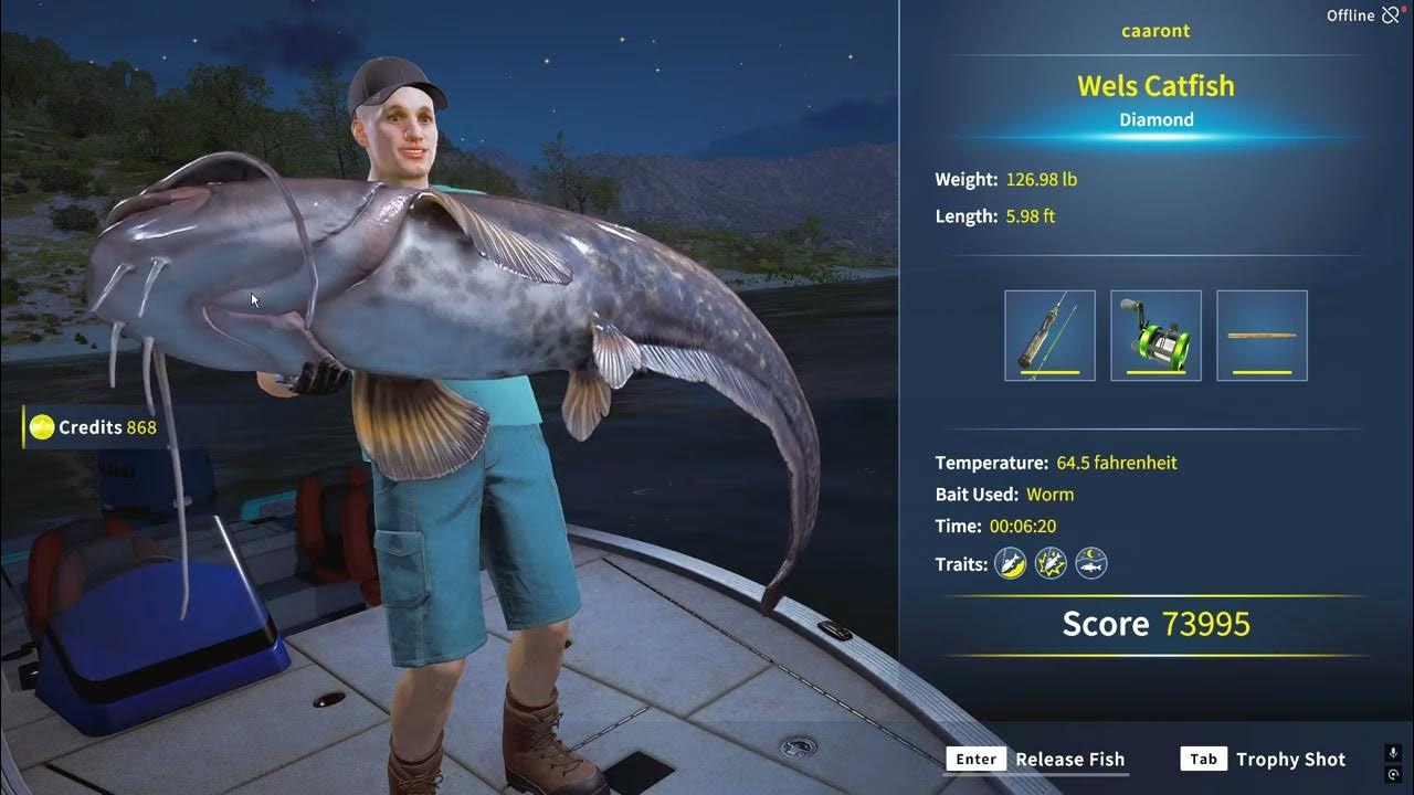 JIGGING FOR TWO DIAMOND WELS CATFISH IN CALL OF THE WILD THE ANGLER - YouTube