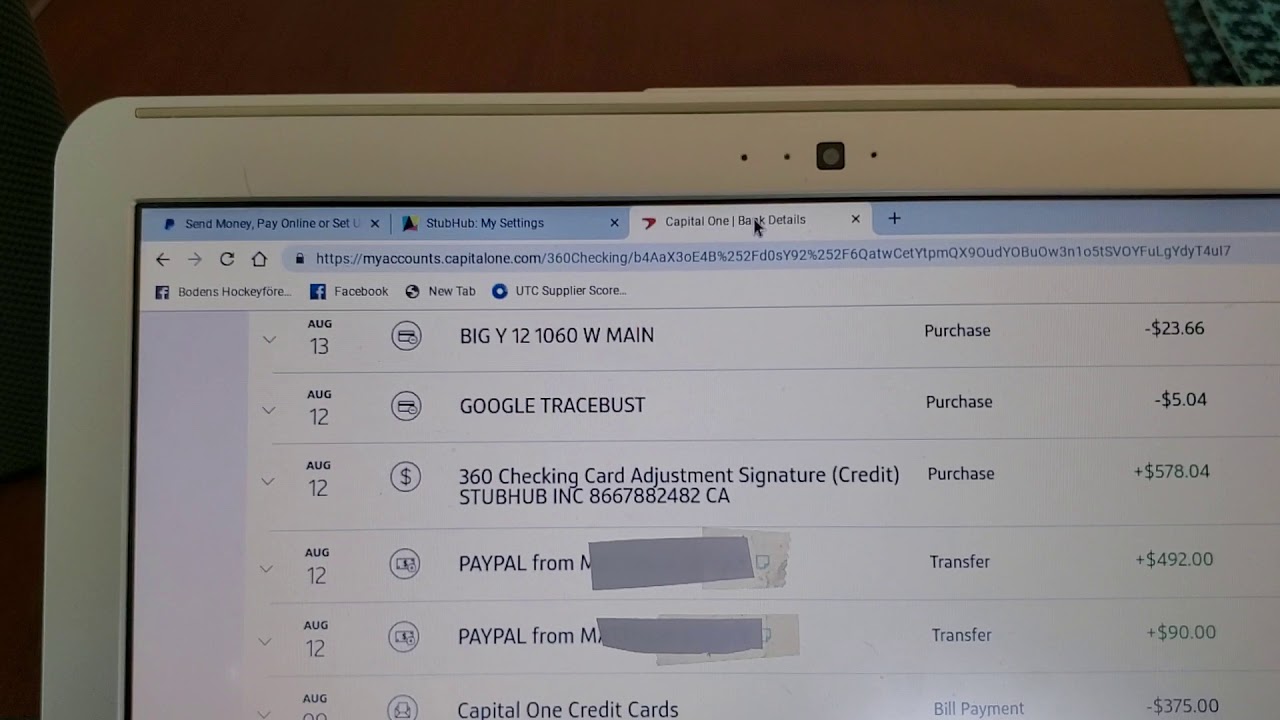 PayPal, StubHub & CapitalOne collude unauthorized Sales & Payment ...