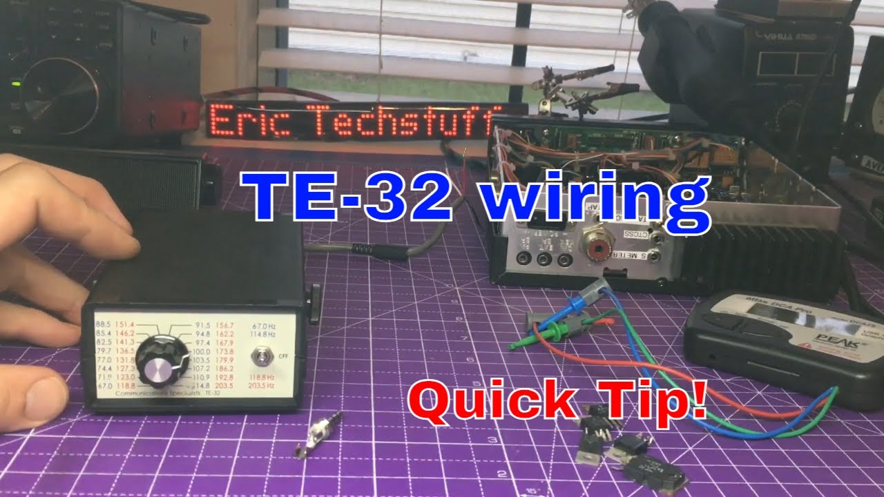 Great Tip for the Com-Spec (Communications Specialists) TE-32 CTCSS and ...