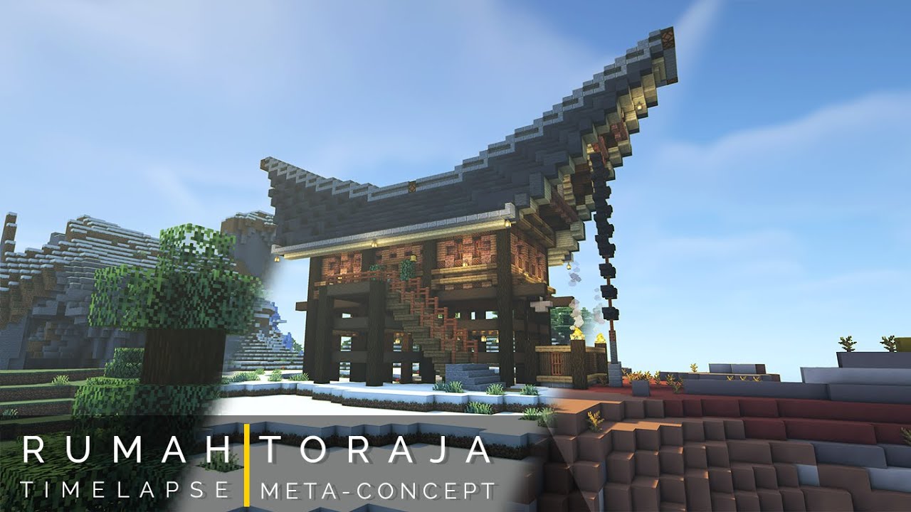 Minecraft // Building : Si Banteng Galak dari Indonesia, Rumah Toraja ...