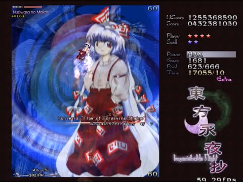 Touhou 08: Imperishable Night - Extra - YouTube