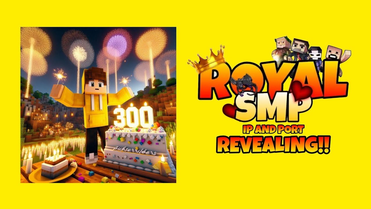 Reveals IP and Port of Royal Smp on 300 Subscribers complete😍 - YouTube