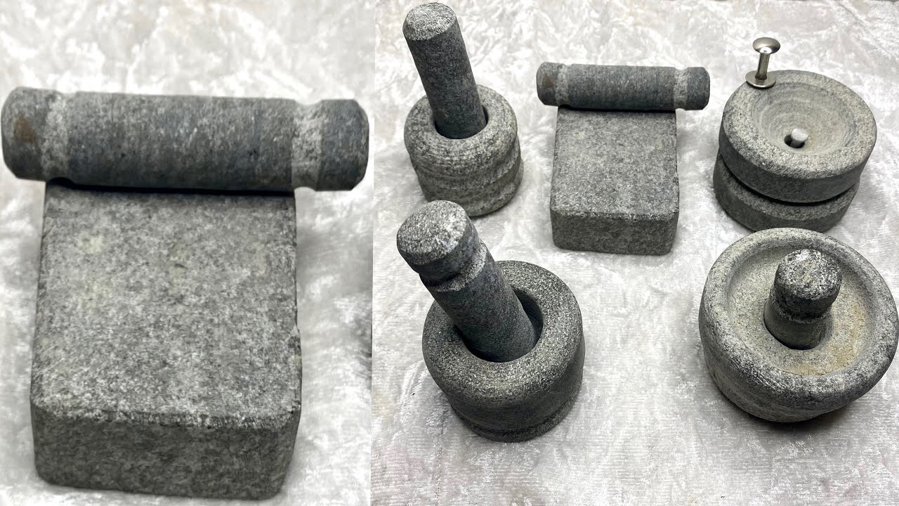 Unboxing miniature stone kitchen set from Amazon || traditional cooking ...