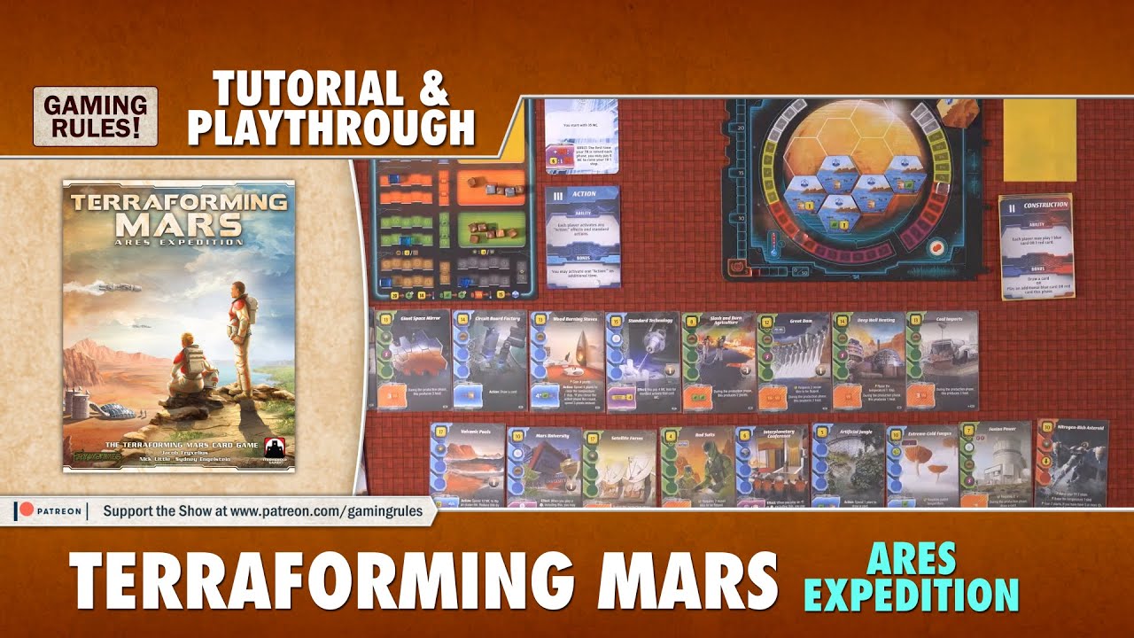 Terraforming Mars Ares Expedition: Tutorial & Playthrough - YouTube