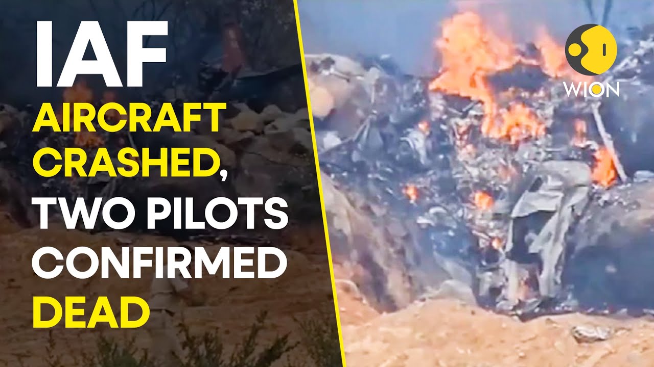 IAF Aircraft Crashed, Two pilots confirmed dead I WION Originals - YouTube