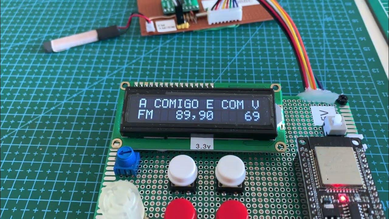 FM/RDS Radio with BK1088E - ESP32 - LCD16x02 with PU2CLR BK108X Arduino Library - YouTube