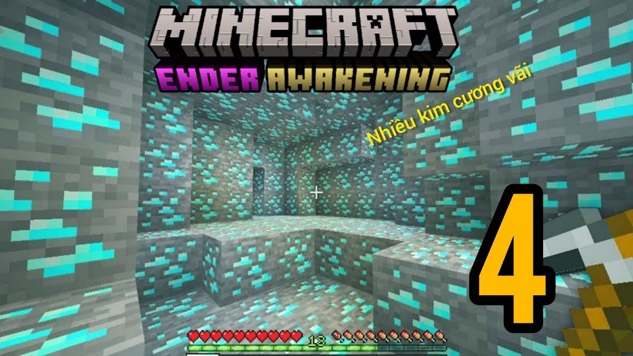 MINECRAFT ENDER AWAKENING TẬP 4:KIẾM THÊM KIM CƯƠNG VÀ XÂY CỔNG ĐỊA ...