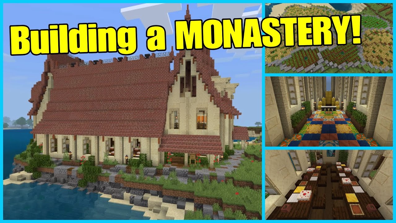 I built a beautiful MONASTERY in minecraft! -Minecraft survival ...