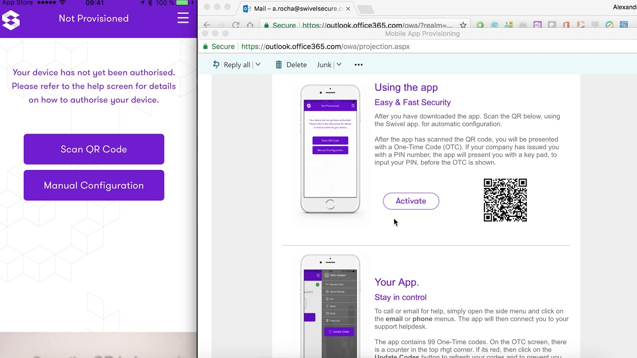 AuthControl Mobile Provision QR - YouTube