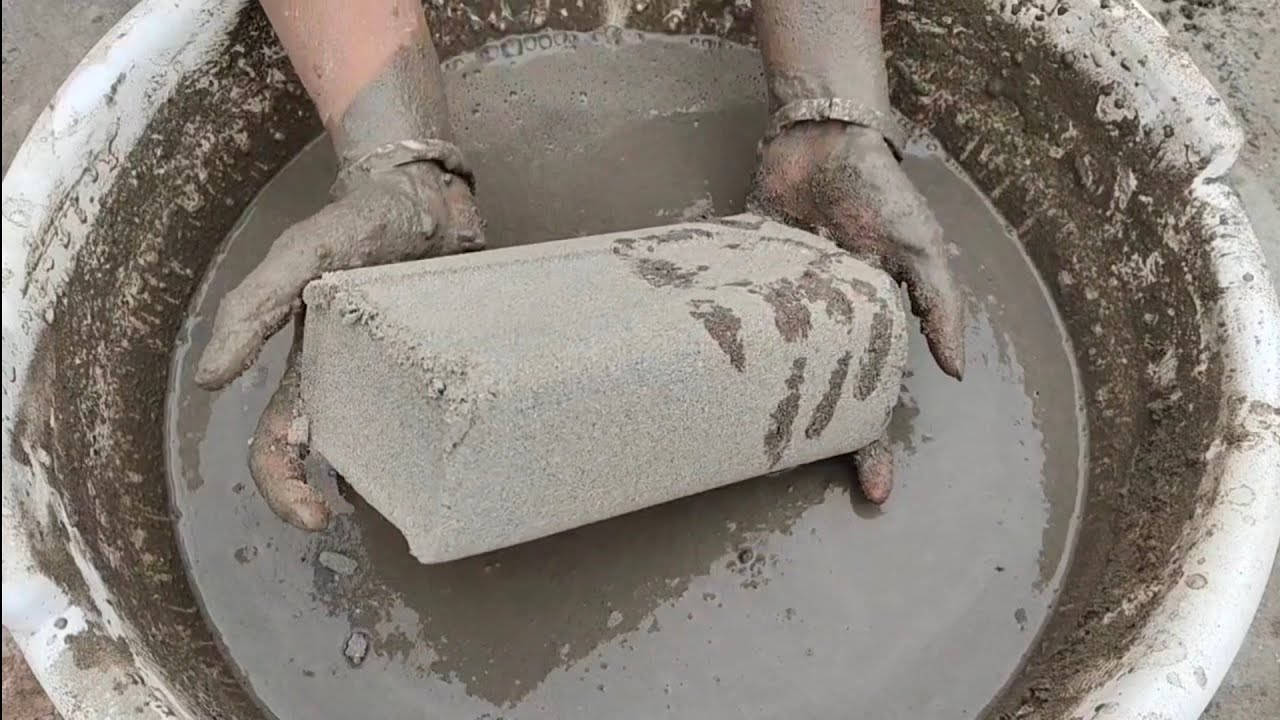 Soft sand crumbling in water with beautiful shape //Sa asmr// - YouTube