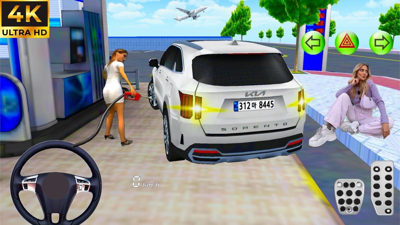 New KIA Sorento SUV Picking Up Girl From City Gas Station Gameplay - 3D ...