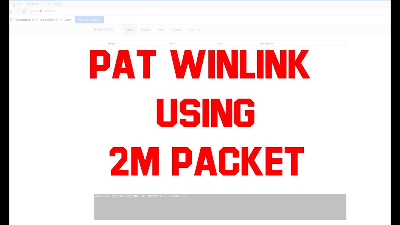 Pat Winlink 2M Packet 1200 baud Setup - YouTube