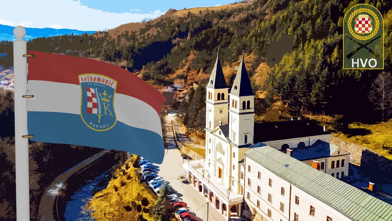 HRVATSKE RATNE ZASTAVE | Brigada HVO Kotromanić | Croatian war flags ...