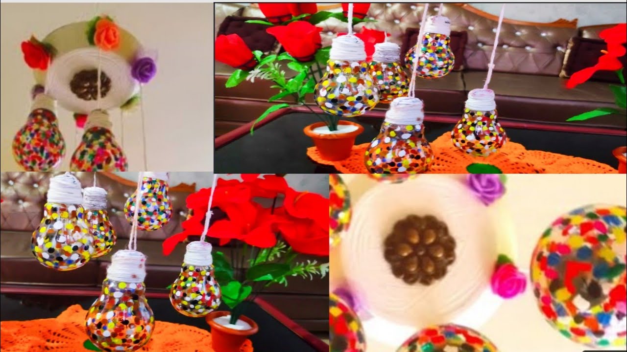 waste Bulb crafts for room decor. Painting on bulb... - YouTube