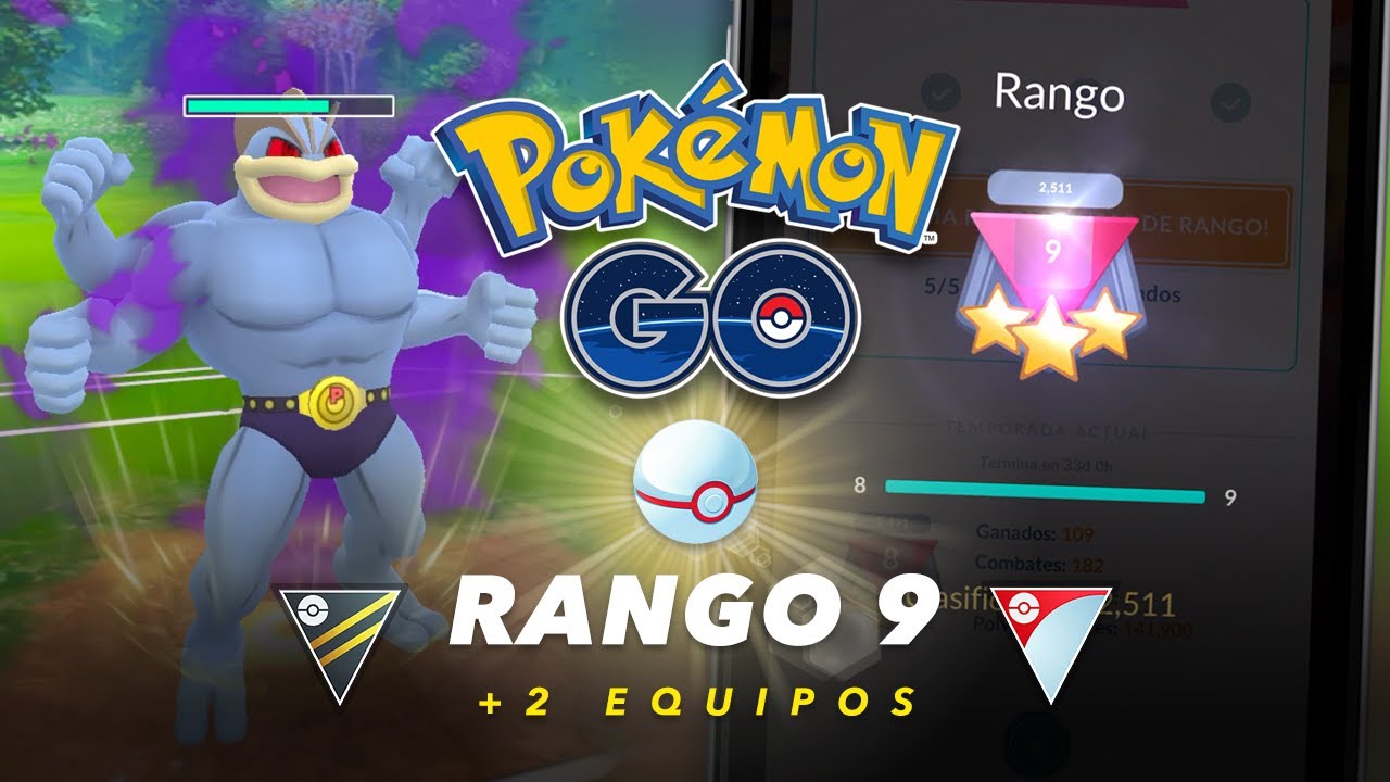 🎖 Llegué a Rango 9 Usando DOS Equipos PODEROSOS - GO Battle League ...