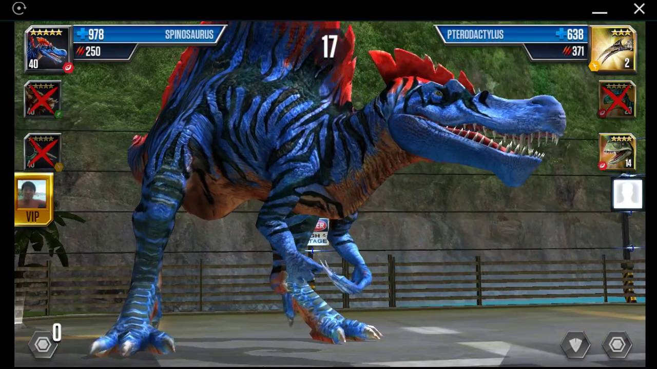 Jurassic World The Game Player Duel Battle 597 Pterodactylus