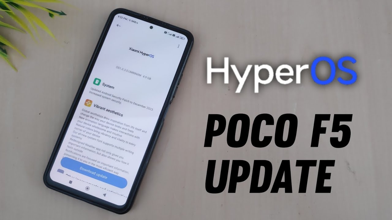 Hyepr OS 1.0 Update Rollout | Poco F5 Hyper OS + Android 14 Update ...