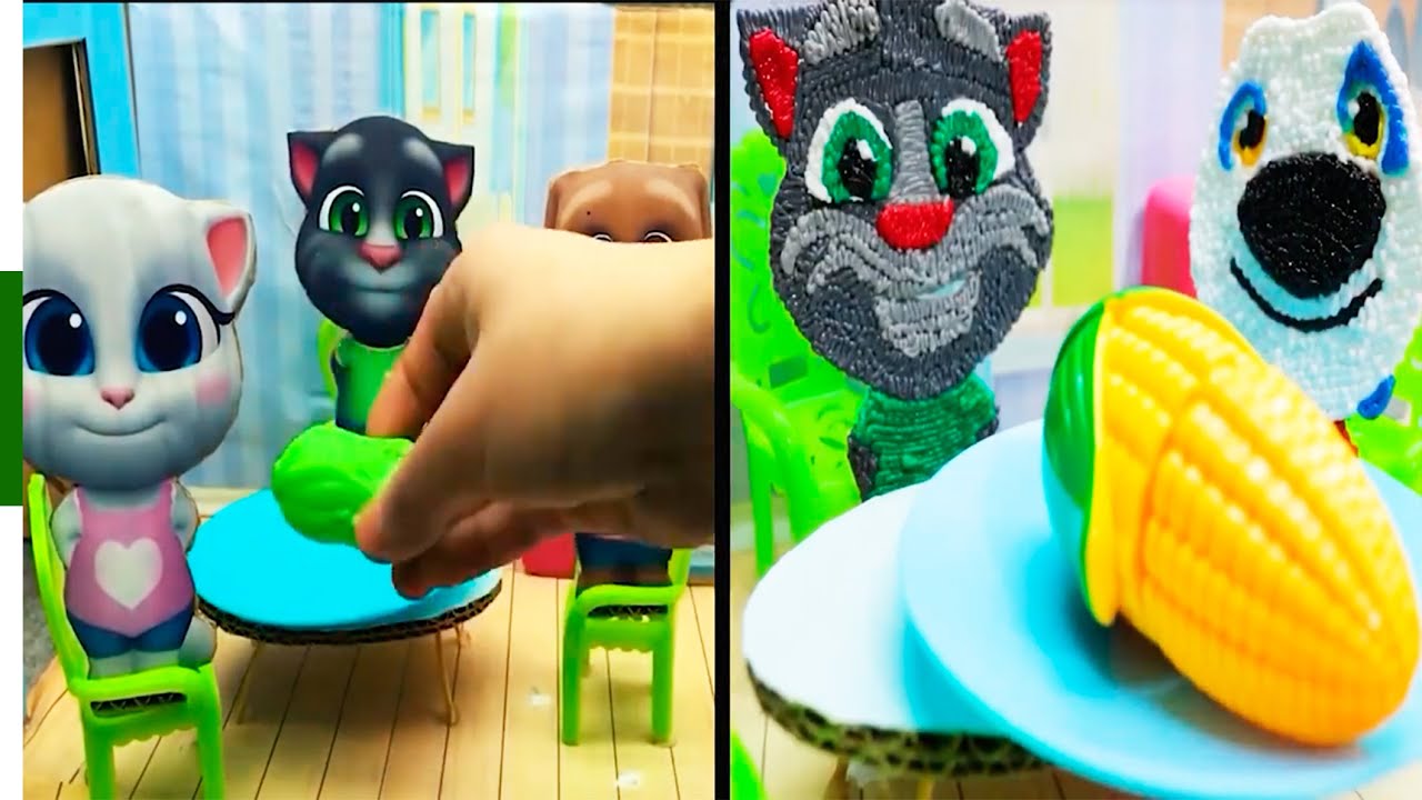 3d pen drawing vs Paper Book. My Talking Tom Friends. DIY - YouTube