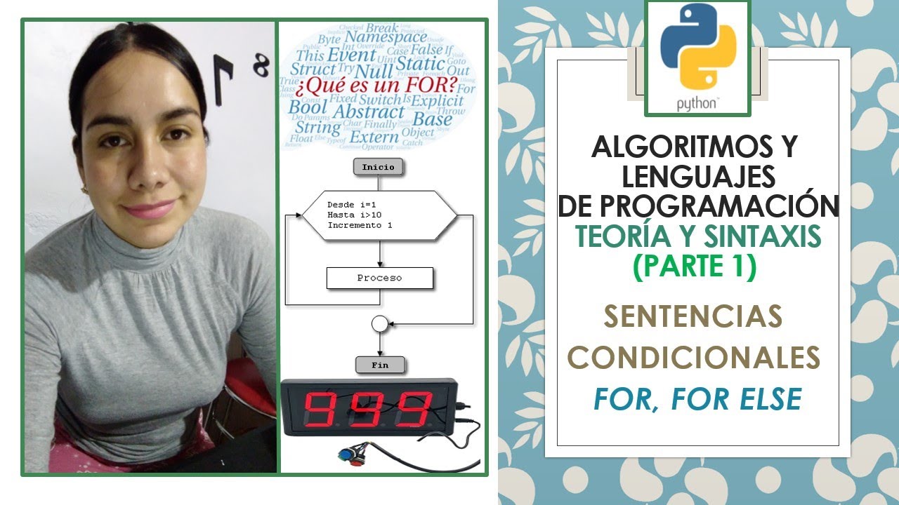 Python3: Sentencia FOR Tipos de datos y sintaxis | Parte 1 - YouTube