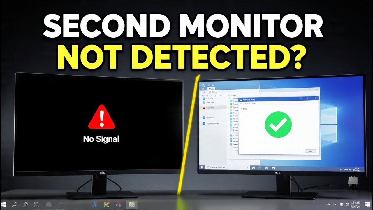 Second Monitor Not Detected on Windows 10/11? Try These Fixes - YouTube