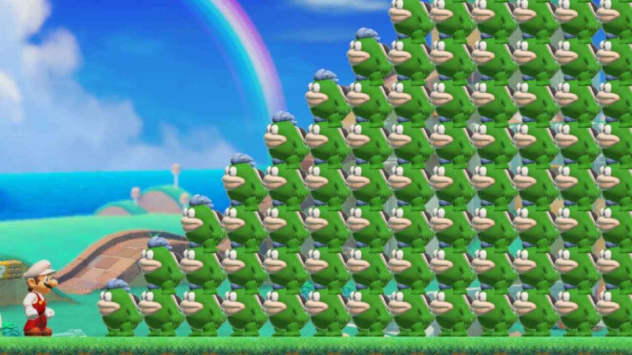 Can Mario defeat 100 Spikes in Mario Maker 2? - YouTube