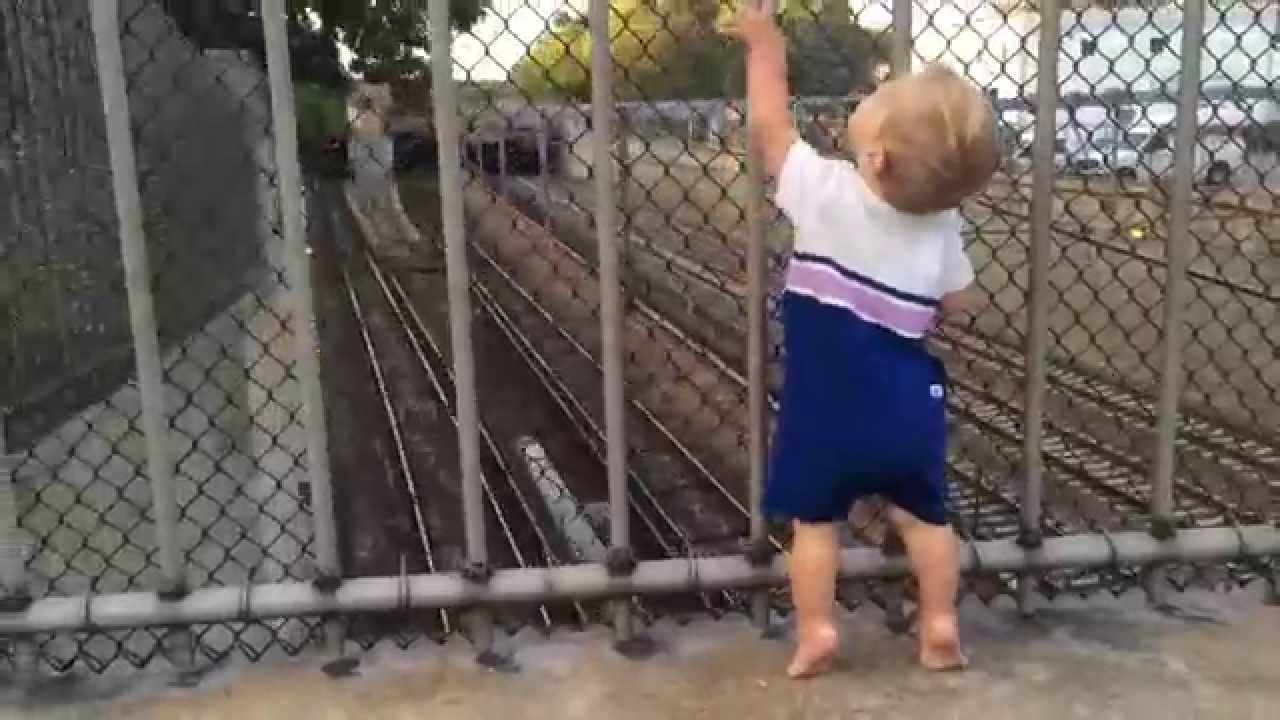Colin Watching the "Choo Choo" 2 - YouTube