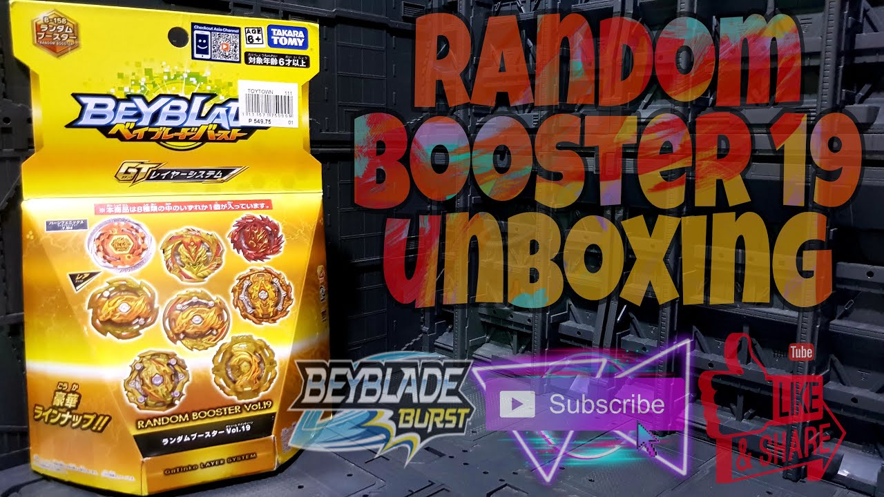 Random Booster Vol. 19 Beyblade Unboxing (Gold Turbo Knockout Odin ...