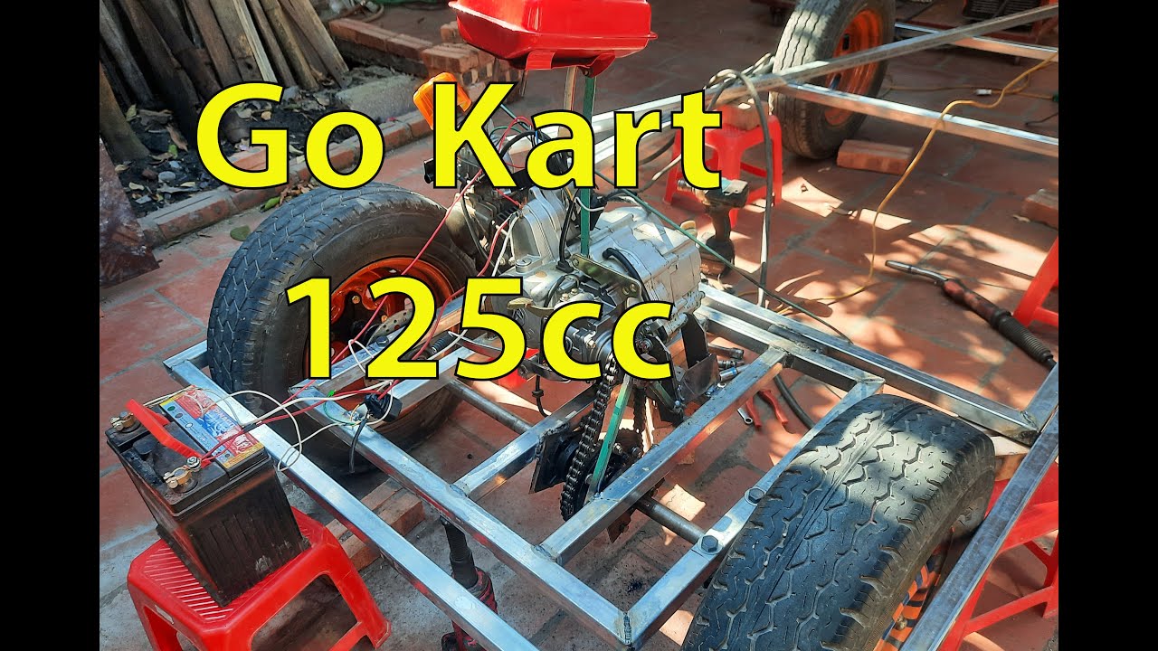 Go kart 125cc Part 1 - Test explosion of petrol engine 125cc - YouTube
