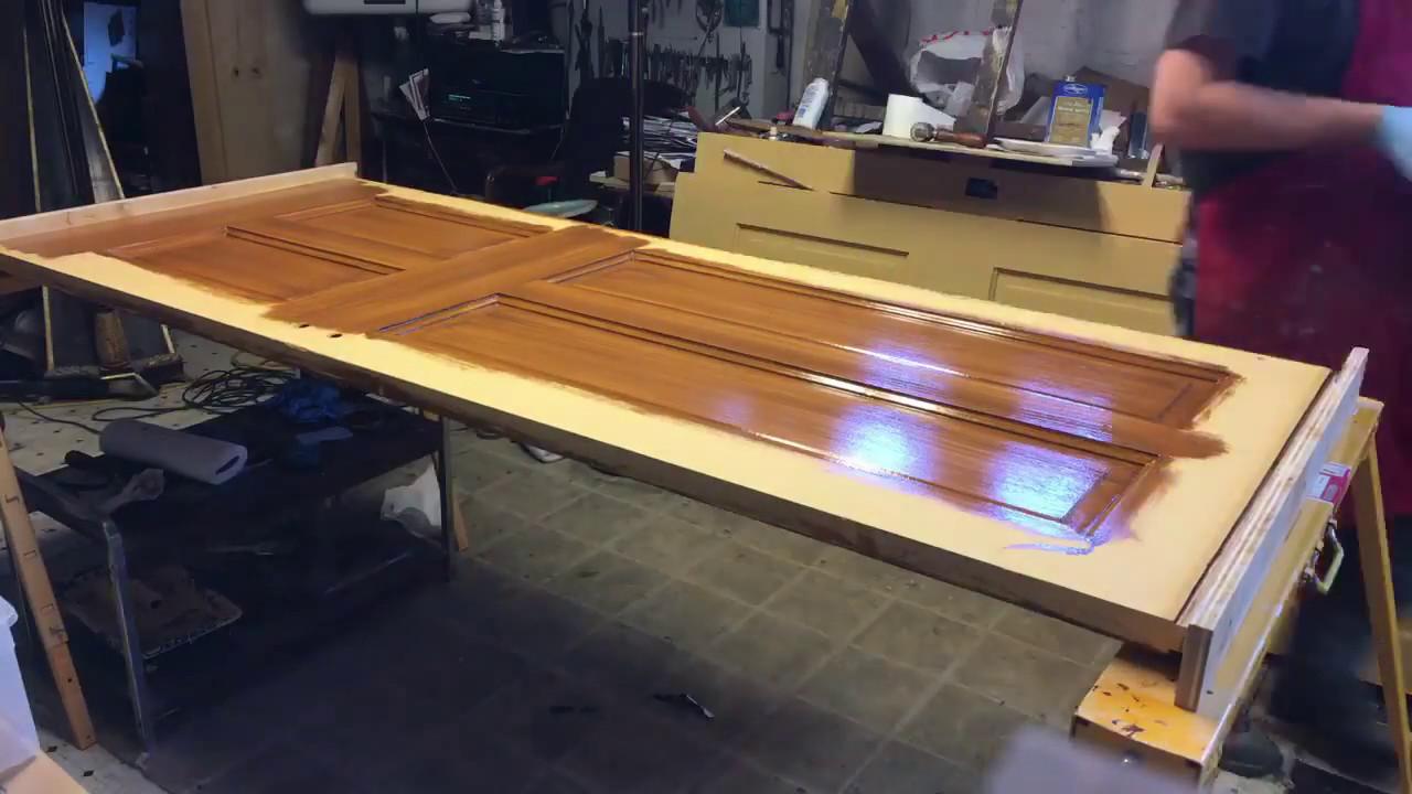 Oak graining II - YouTube