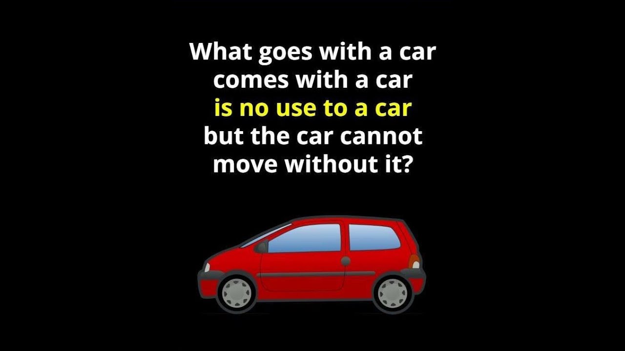 what goes with a car comes with a car is no use to a car but the car ...