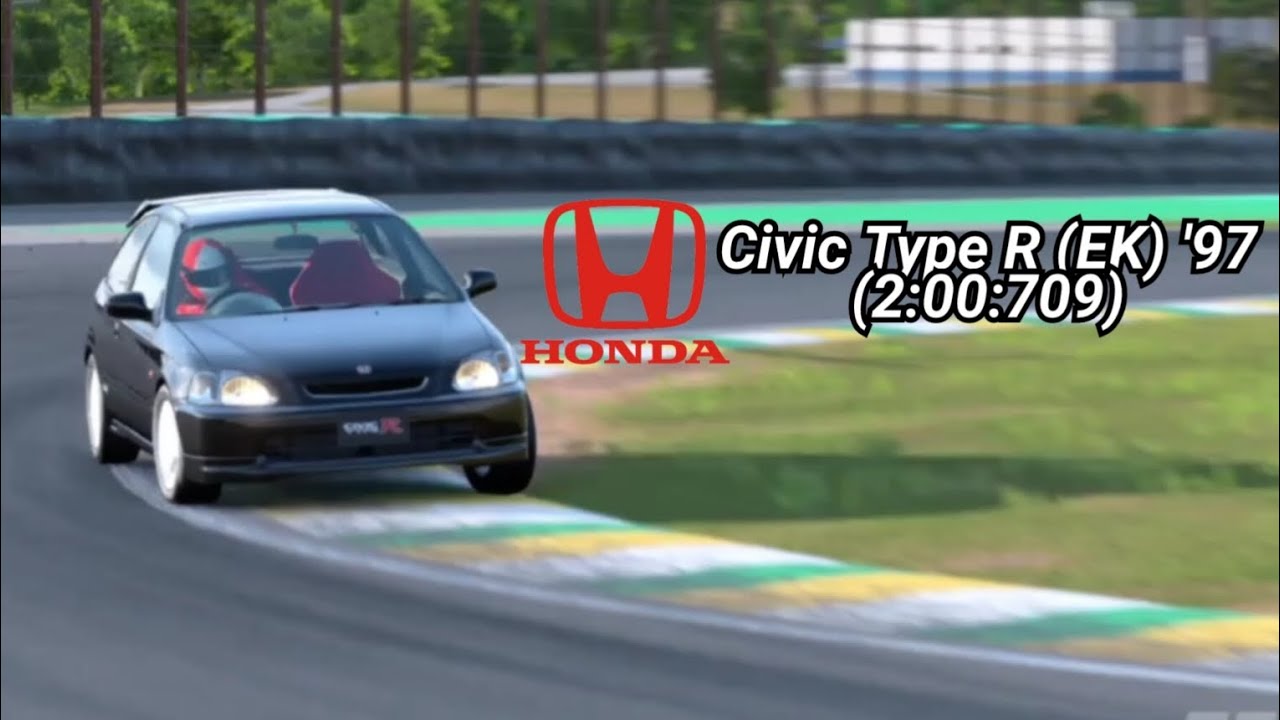 [Volta rápida GT7] Civic Type R (EK) '97 em Interlagos - YouTube