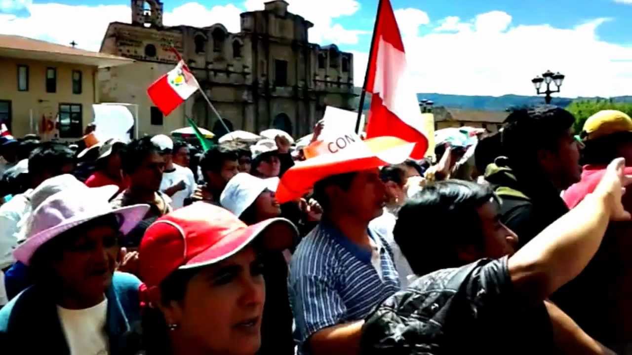 Protesta contra Conga 31 Mayo 2012 Cajamarca - YouTube