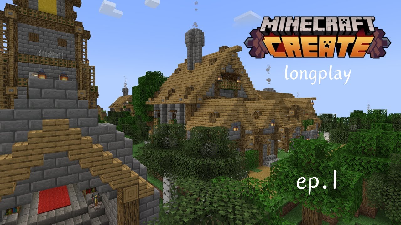 Minecraft Create Mod - Survival Longplay | Episode 1: A New World (No ...