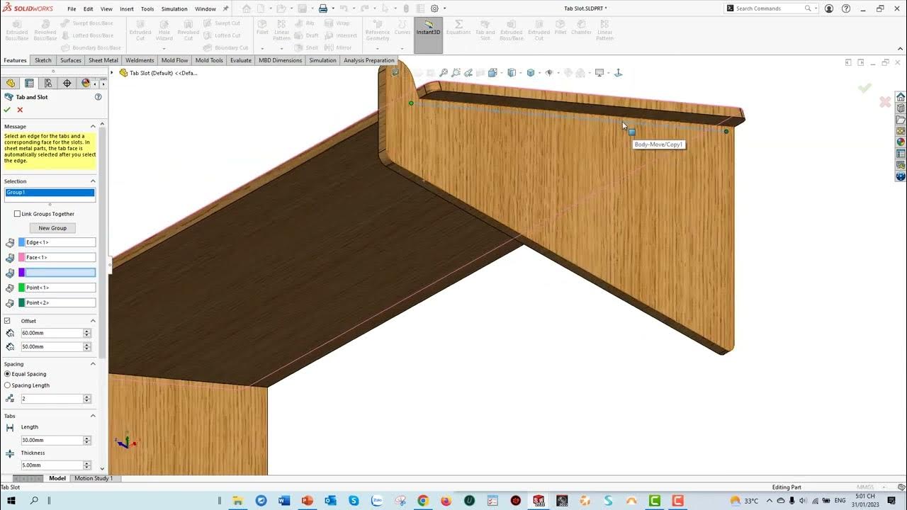 SOLIDWORKS Tips & Tricks: Tính năng Tab Slot - YouTube