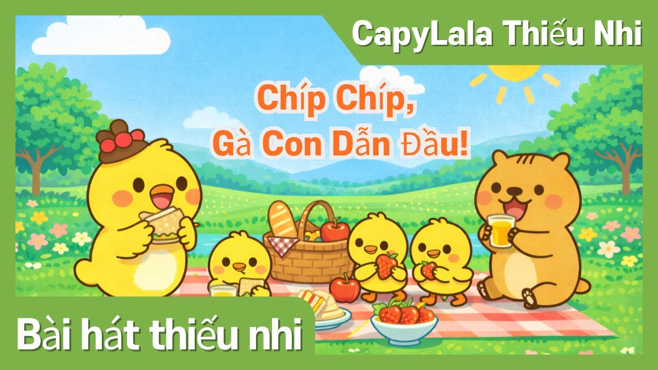 Chíp Chíp, Gà Con Dẫn Đầu! | Bài Hát Diễu Hành Cho Bé | CapyLala Thiếu ...